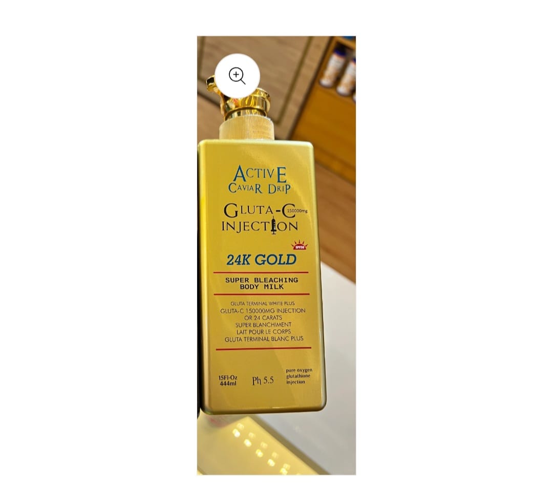 Active Caviar Drip 24K Gold Gluta-C Injection Super Bleaching Body Milk ...